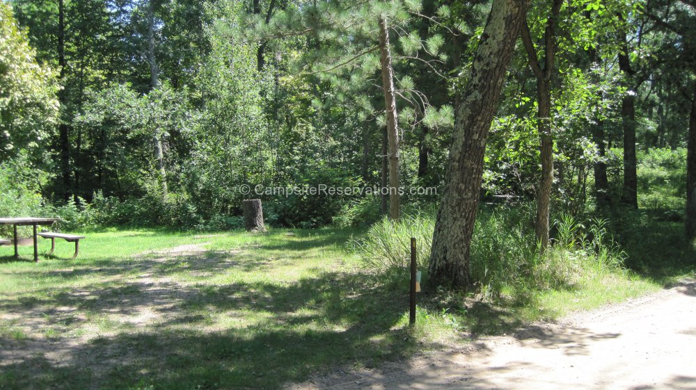 Campsite 10 in Crow Wing State Park Campground at Crow Wing State Park ...