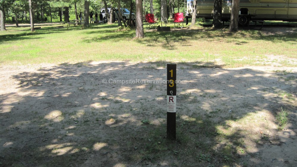 Campsite 13e in Crow Wing State Park Campground at Crow Wing State Park ...