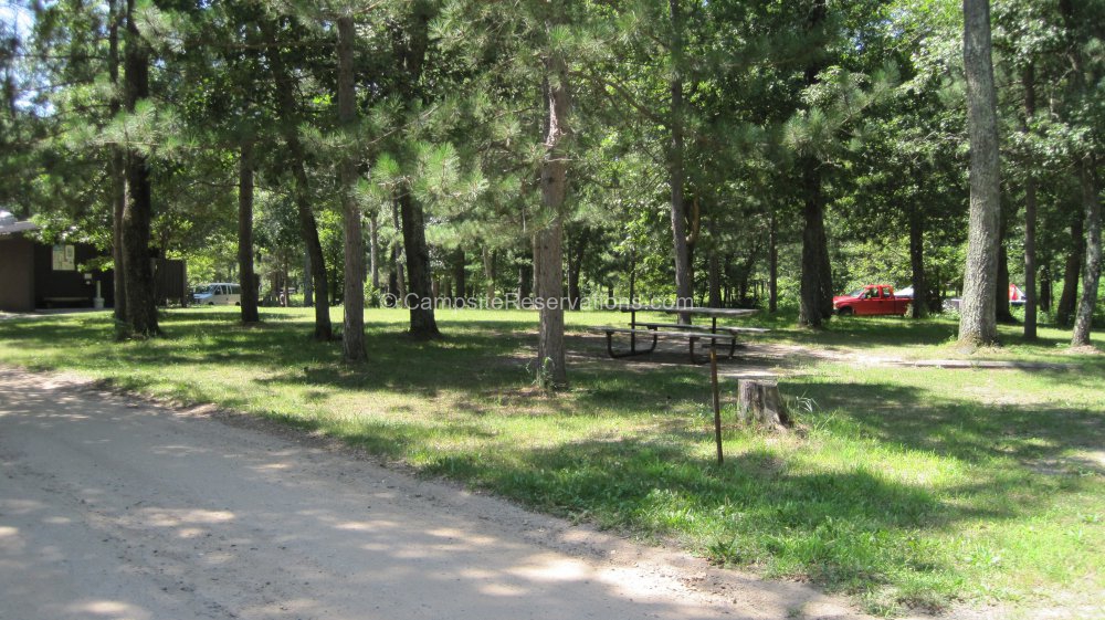 Campsite 17 in Crow Wing State Park Campground at Crow Wing State Park ...