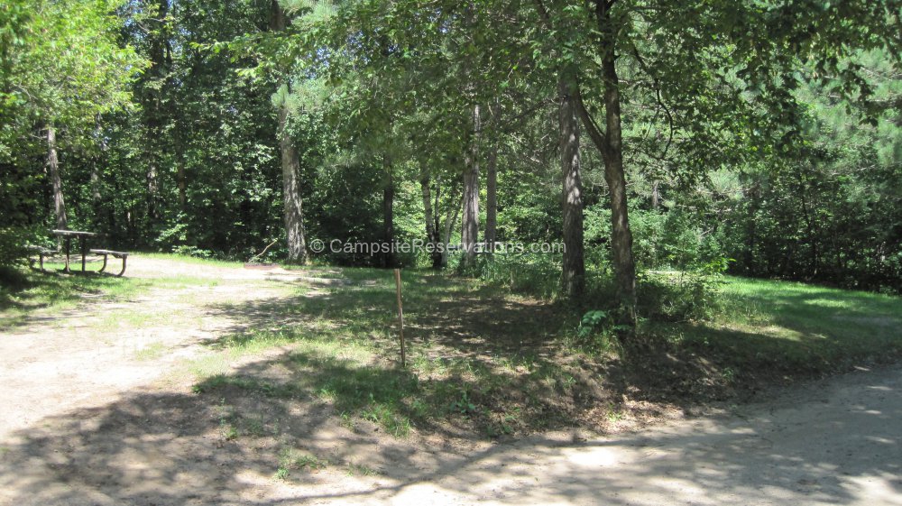 Campsite 23 in Crow Wing State Park Campground at Crow Wing State Park ...