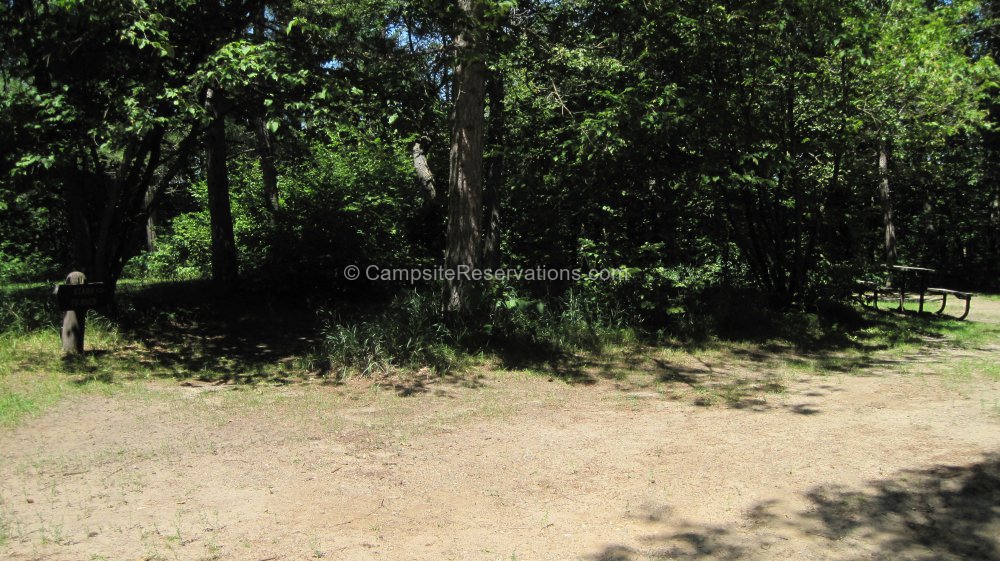 Campsite 23 in Crow Wing State Park Campground at Crow Wing State Park ...