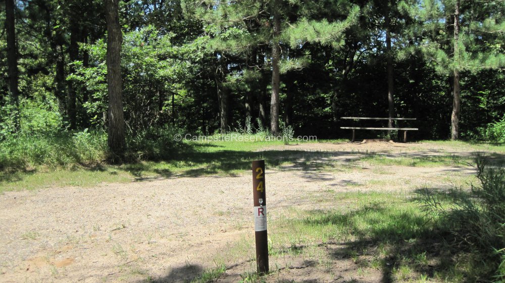 Campsite 24 in Crow Wing State Park Campground at Crow Wing State Park ...