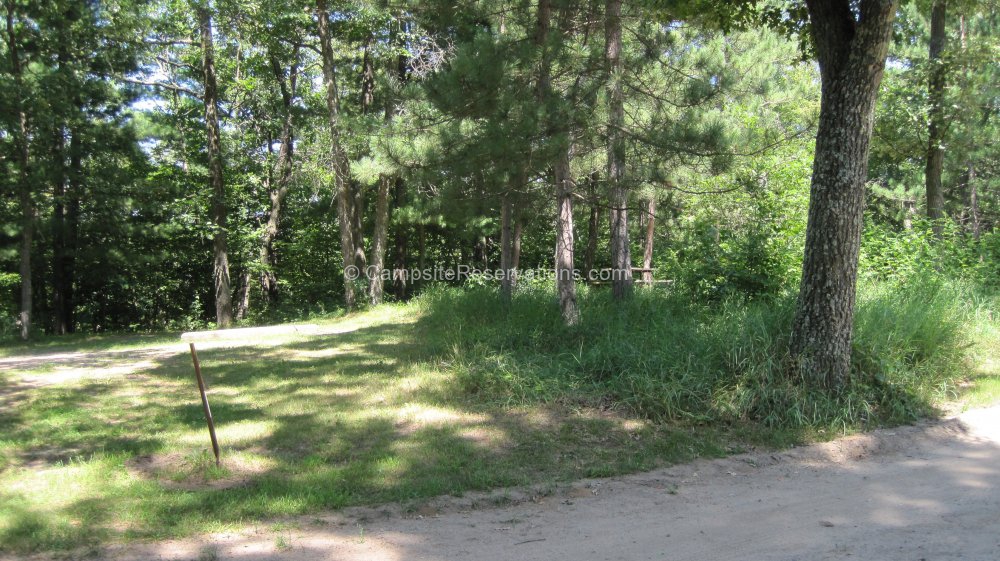 Campsite 25 in Crow Wing State Park Campground at Crow Wing State Park ...