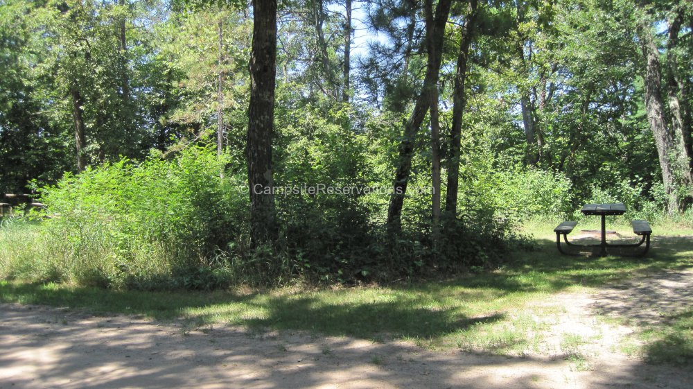 Campsite 25 in Crow Wing State Park Campground at Crow Wing State Park ...