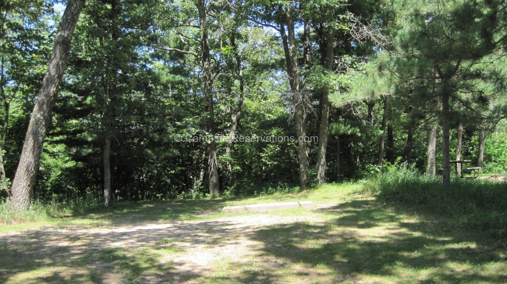 Campsite 25 in Crow Wing State Park Campground at Crow Wing State Park ...