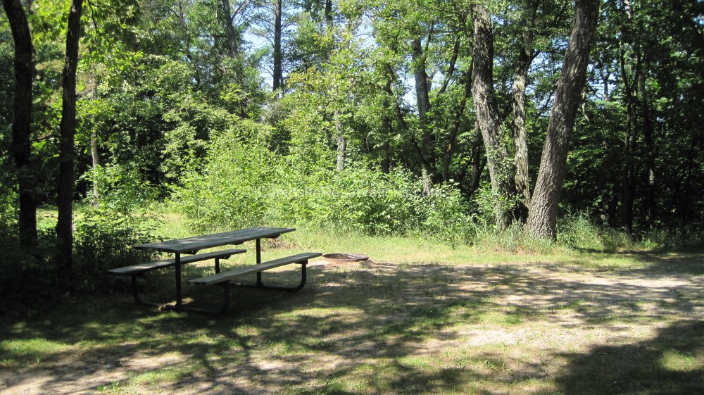 Campsite 25 in Crow Wing State Park Campground at Crow Wing State Park ...