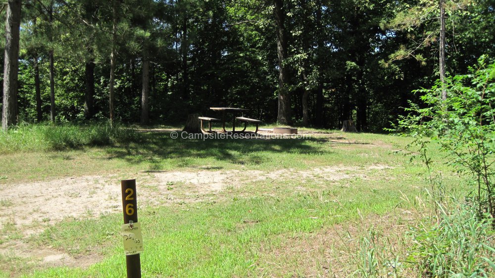 Campsite 26 in Crow Wing State Park Campground at Crow Wing State Park ...