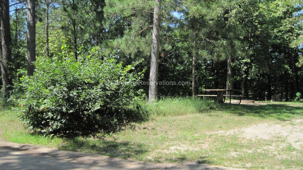 Campsite 26 in Crow Wing State Park Campground at Crow Wing State Park ...