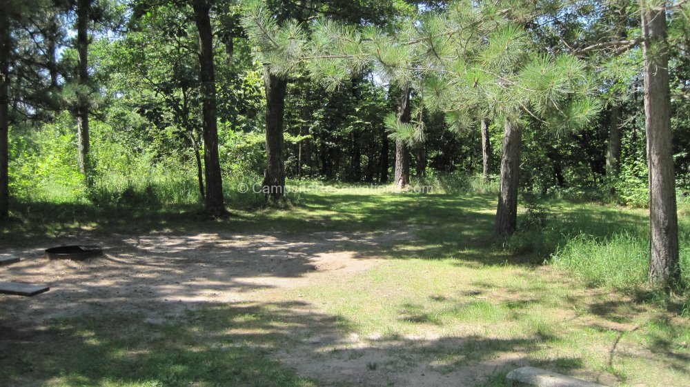 Campsite 28 in Crow Wing State Park Campground at Crow Wing State Park ...
