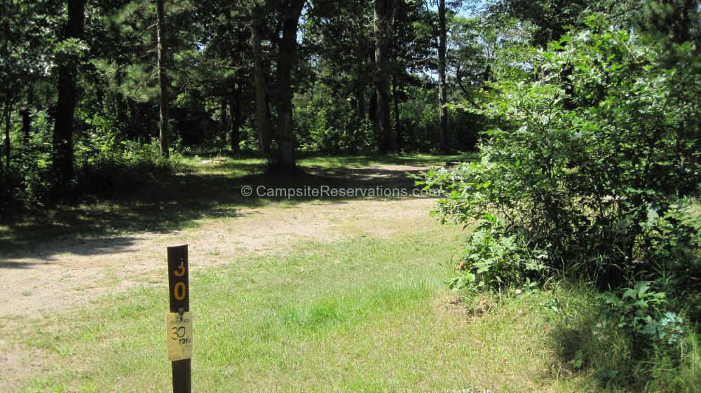 Campsite 30 in Crow Wing State Park Campground at Crow Wing State Park ...