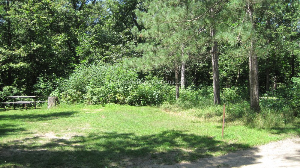 Campsite 36 in Crow Wing State Park Campground at Crow Wing State Park ...