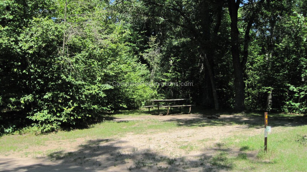 Campsite 41 in Crow Wing State Park Campground at Crow Wing State Park ...