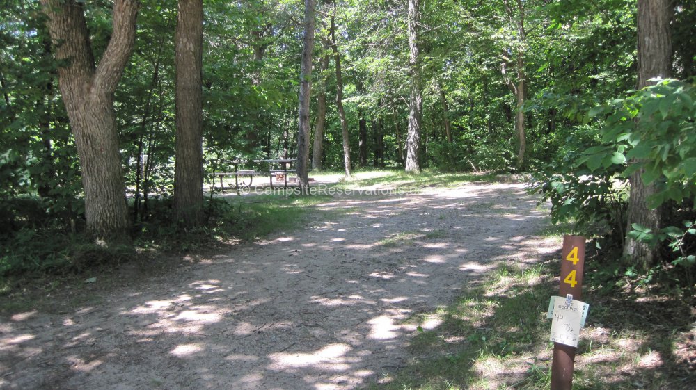 Campsite 44 in Crow Wing State Park Campground at Crow Wing State Park ...