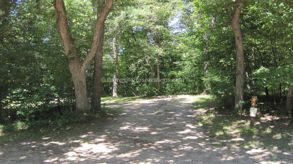 Campsite 44 in Crow Wing State Park Campground at Crow Wing State Park ...