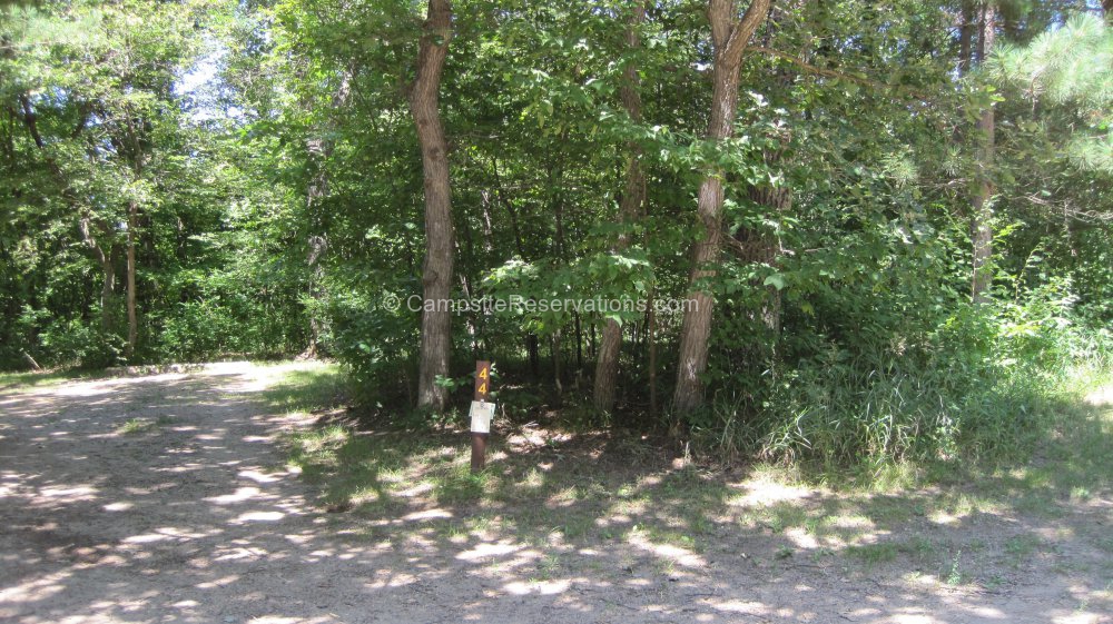 Campsite 44 in Crow Wing State Park Campground at Crow Wing State Park ...