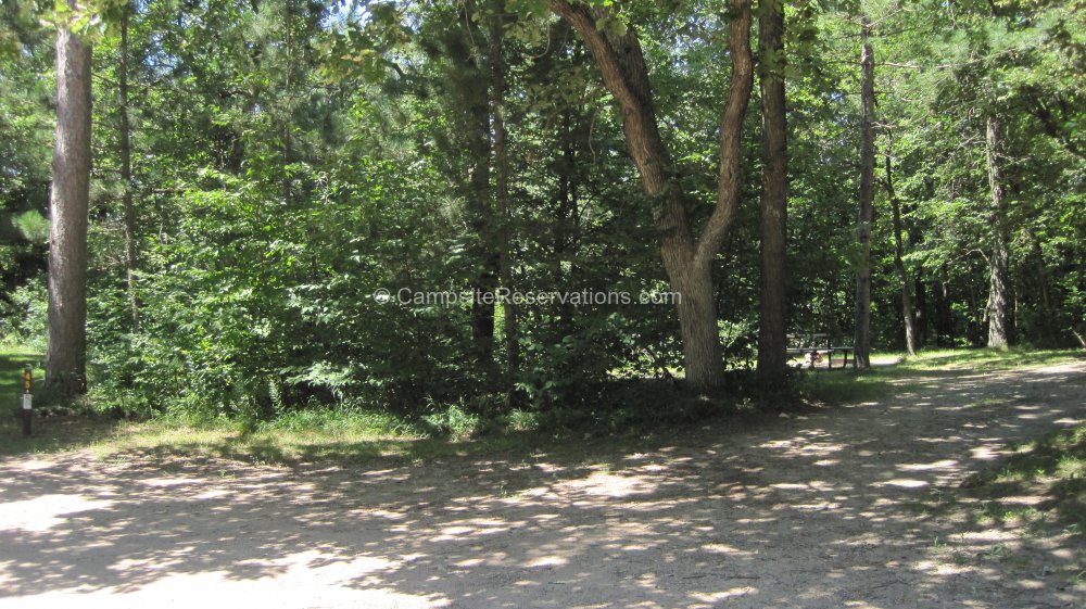 Campsite 44 in Crow Wing State Park Campground at Crow Wing State Park ...