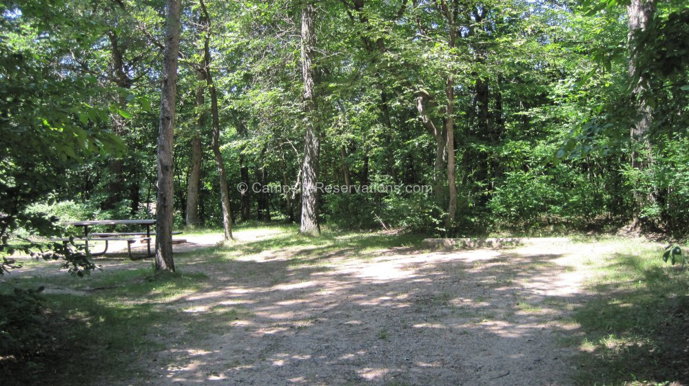 Campsite 44 in Crow Wing State Park Campground at Crow Wing State Park ...