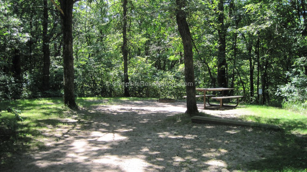 Campsite 45 in Crow Wing State Park Campground at Crow Wing State Park ...
