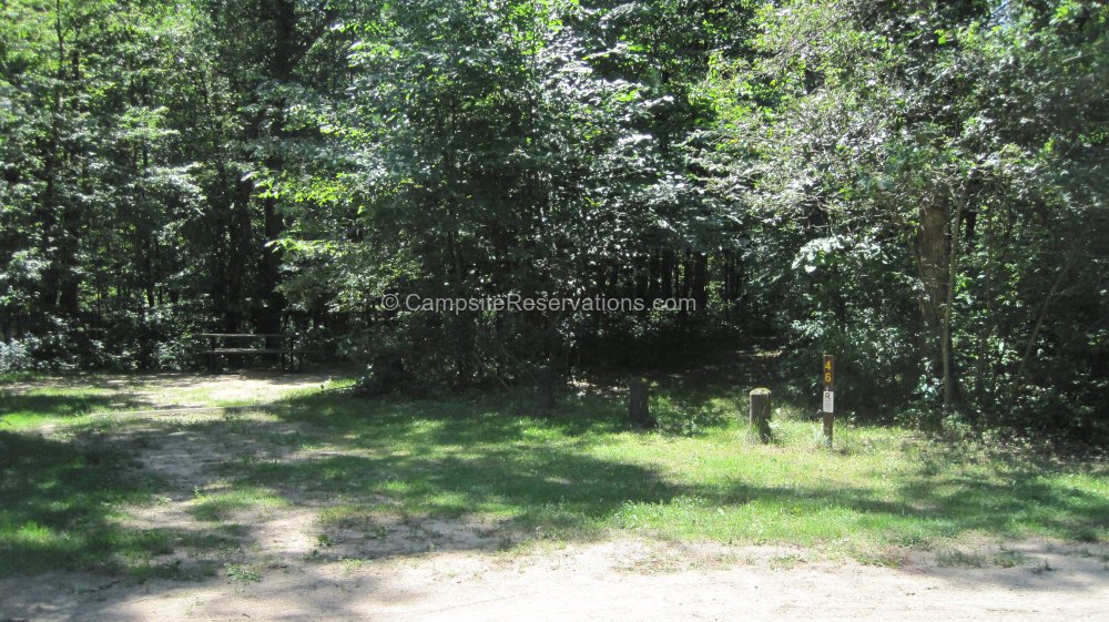Campsite 46 in Crow Wing State Park Campground at Crow Wing State Park ...
