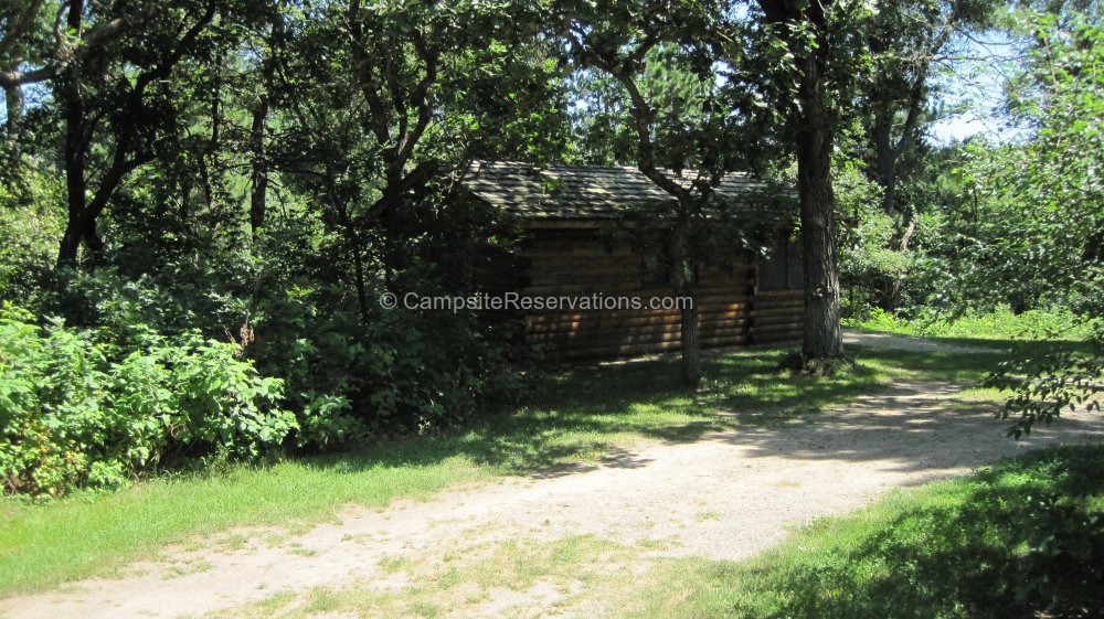 Campsite Cabin in Crow Wing State Park Campground at Crow Wing State ...