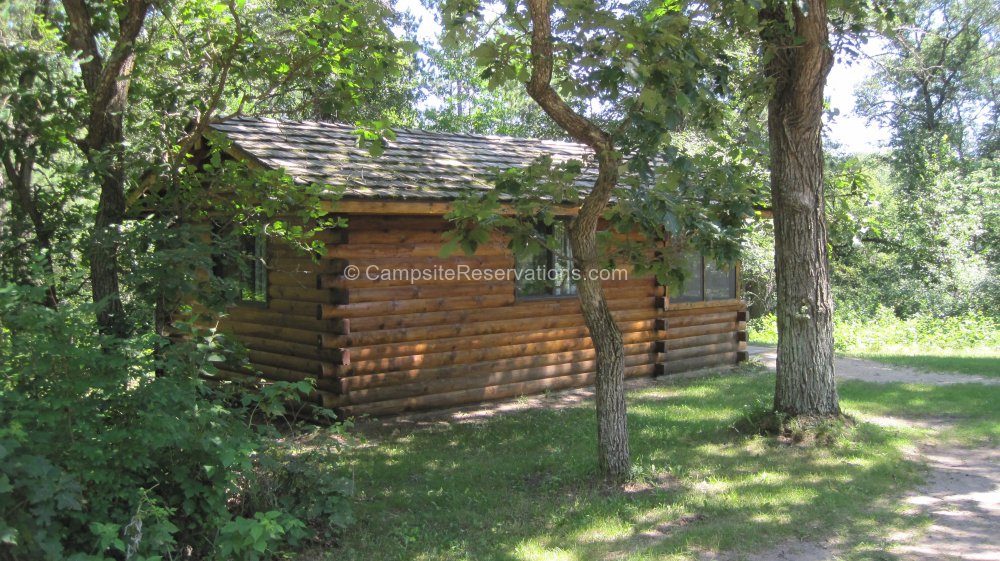 Campsite Cabin in Crow Wing State Park Campground at Crow Wing State ...