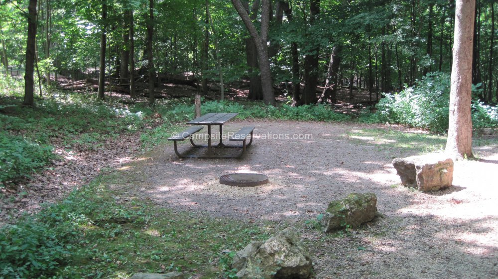 Campsite 26 in Frontenac State Park Campground at Frontenac State Park ...
