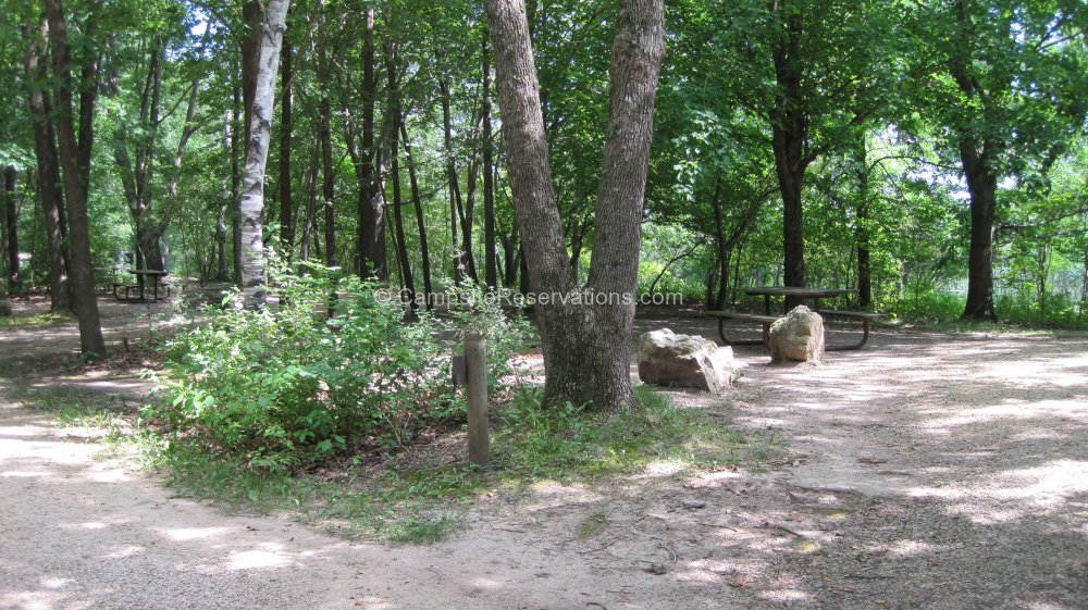 Campsite 35 in Frontenac State Park Campground at Frontenac State Park ...