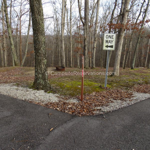 Campsite 021 in Lake Hope State Park Campground at Lake Hope State Park ...