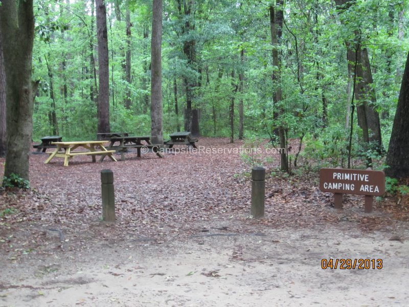 Colleton State Park Campground at Colleton State Park, South Carolina ...