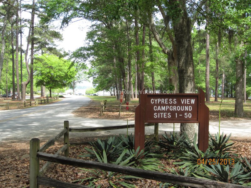 Santee State Park Campground at Santee State Park, South Carolina ...