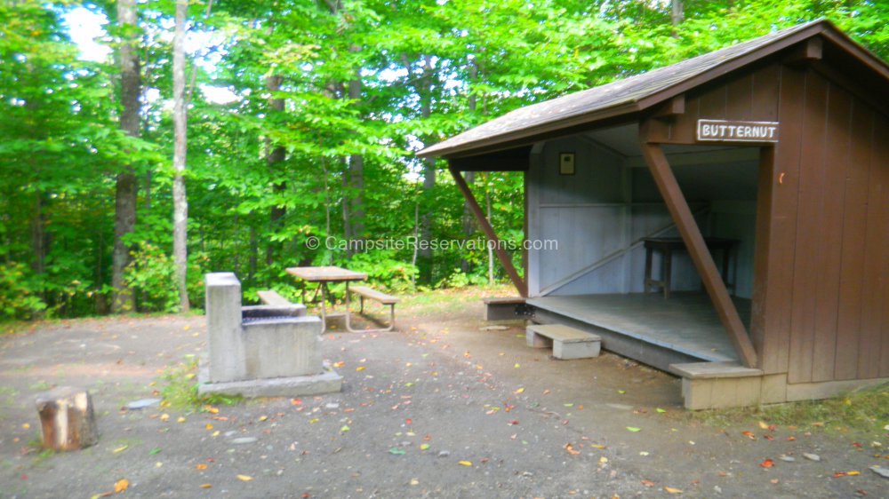 Campsite Butternut in Coolidge State Park Campground - Lean-To Loop at ...