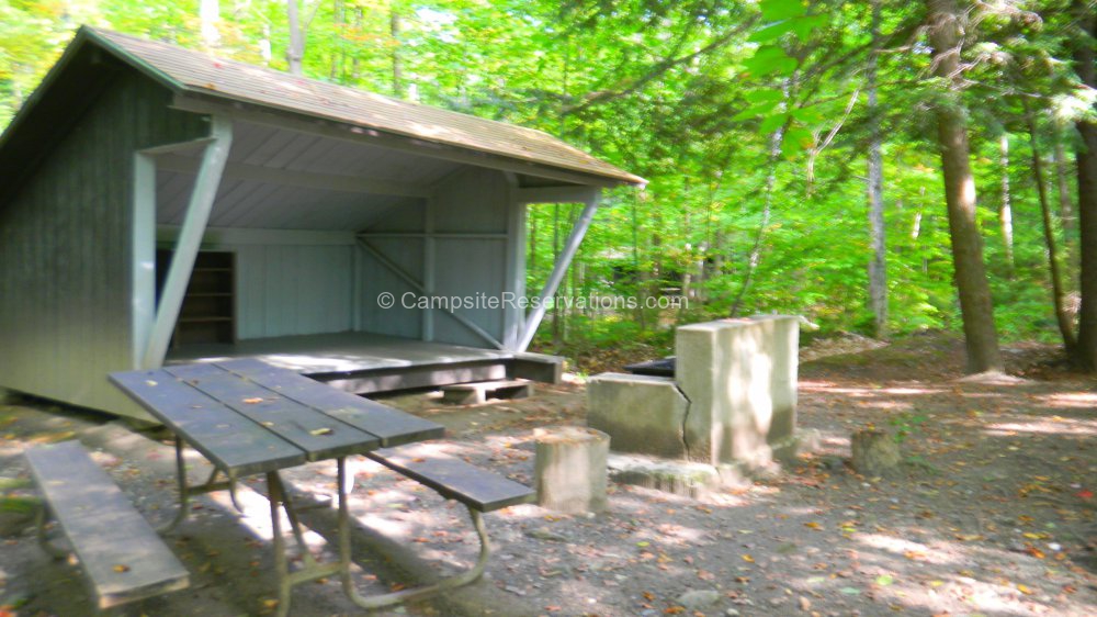 Campsite Dogwood in Coolidge State Park Campground - Lean-To Loop at ...