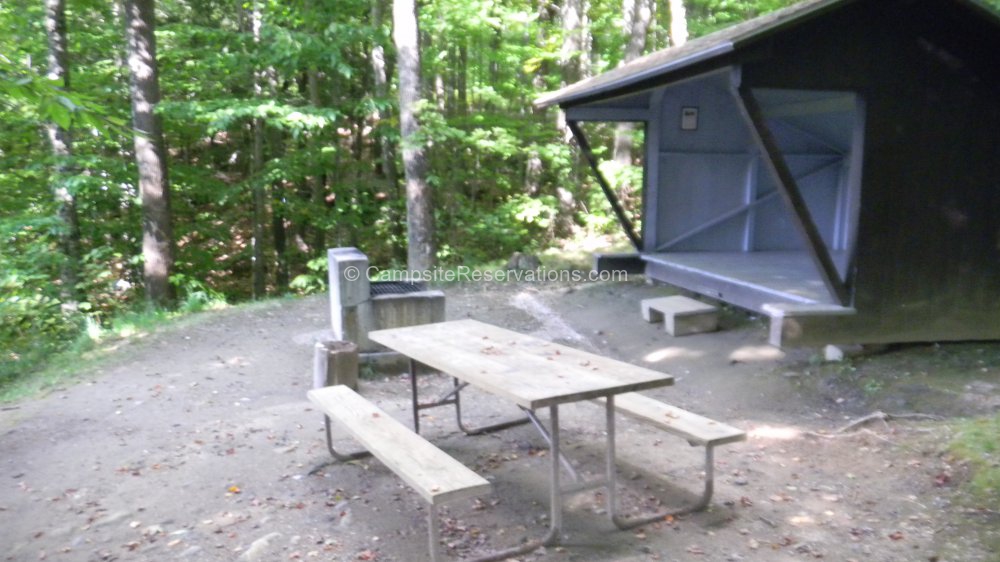 Campsite Hawthorn in Coolidge State Park Campground - Lean-To Loop at ...