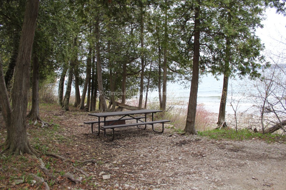 Photo of Campsite 640 in North Nicolet Bay Campground at Peninsula ...