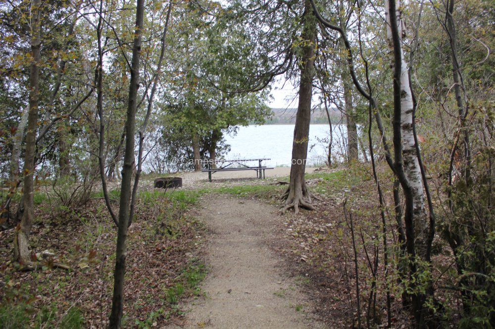 Photo of Campsite 642 in North Nicolet Bay Campground at Peninsula ...
