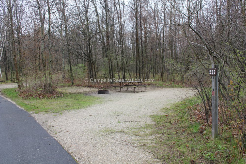 Photo of Campsite 223 in Tennison Bay Campground at Peninsula State ...