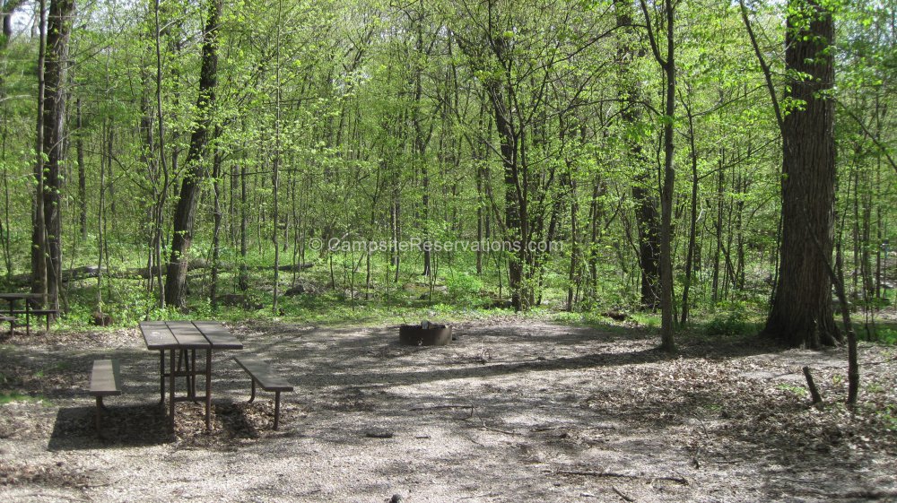 Campsite 424 in Ice Age Campground at Devil's Lake State Park ...