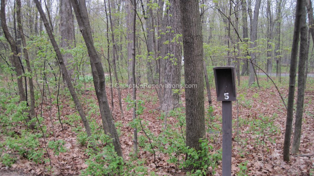 Photo of Campsite 005 in Family Campground at High Cliff State Park ...