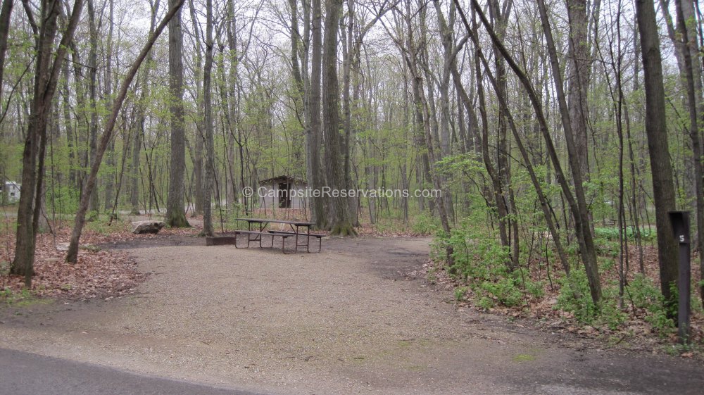 Photo of Campsite 005 in Family Campground at High Cliff State Park ...