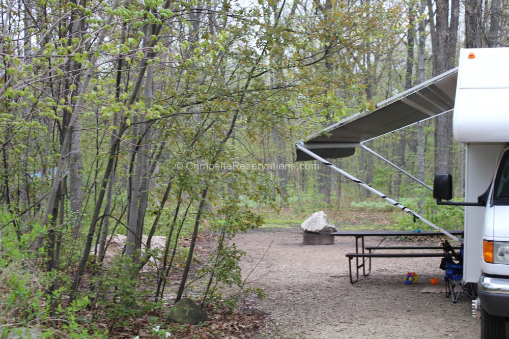 Campsite 053 in Family Campground at High Cliff State Park, Wisconsin ...