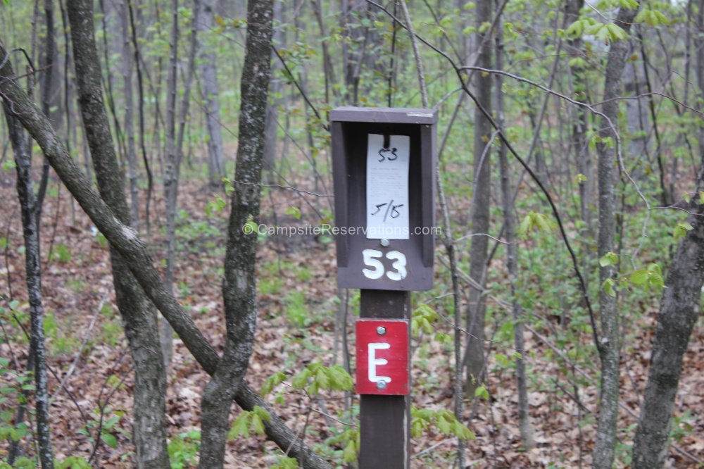Campsite 053 in Family Campground at High Cliff State Park, Wisconsin ...