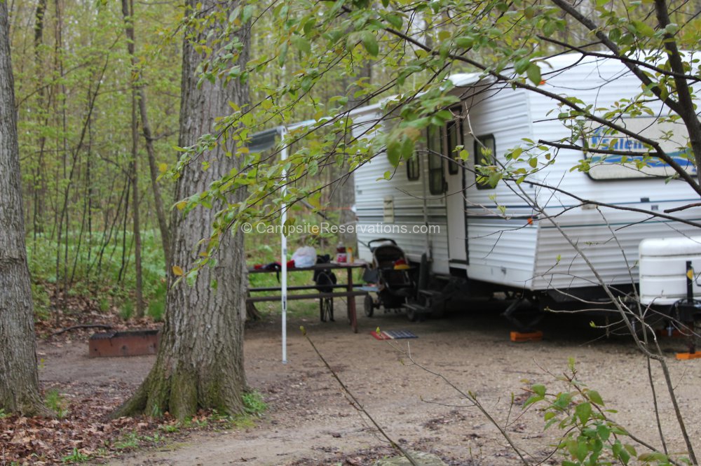 Campsite 056 in Family Campground at High Cliff State Park, Wisconsin ...