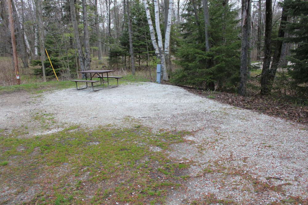 Campsite 017 in Point Beach State Forest Campground at Point Beach ...