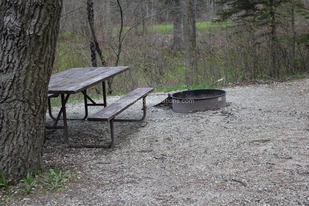 Campsite 024 in Point Beach State Forest Campground at Point Beach ...