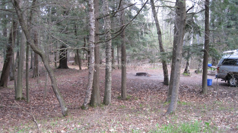 Campsite 112 in Point Beach State Forest Campground at Point Beach ...