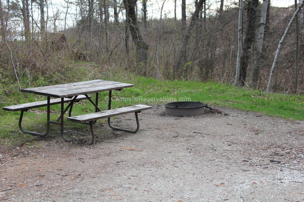 Campsite 125 in Point Beach State Forest Campground at Point Beach ...