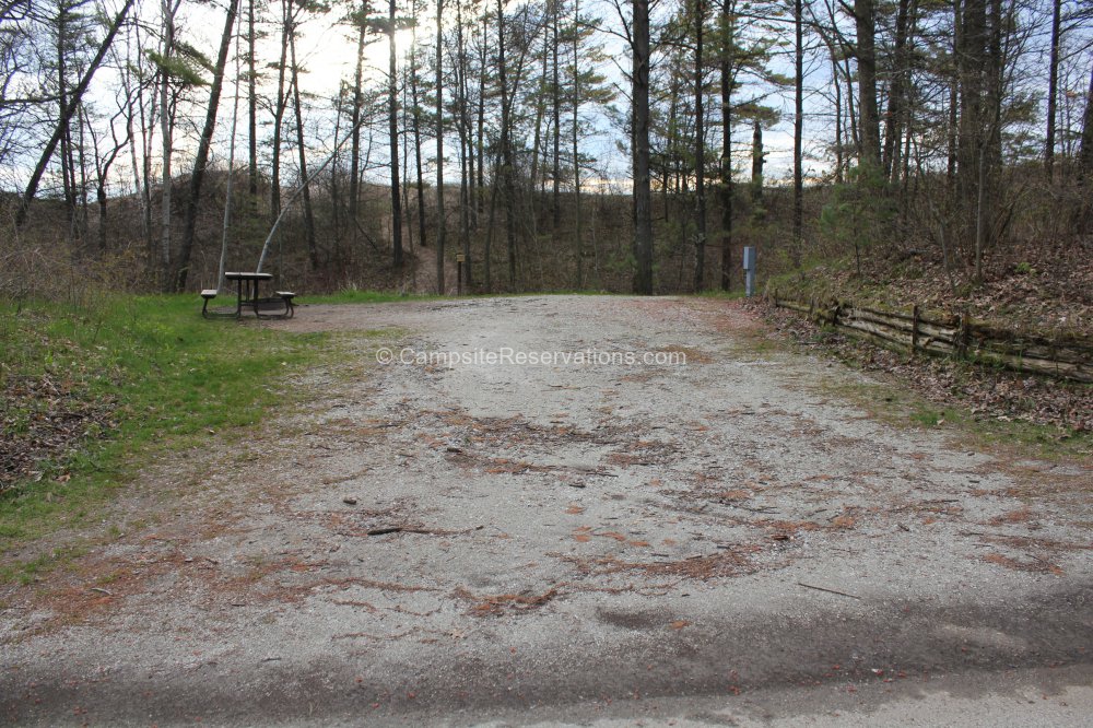 Campsite 125 in Point Beach State Forest Campground at Point Beach ...