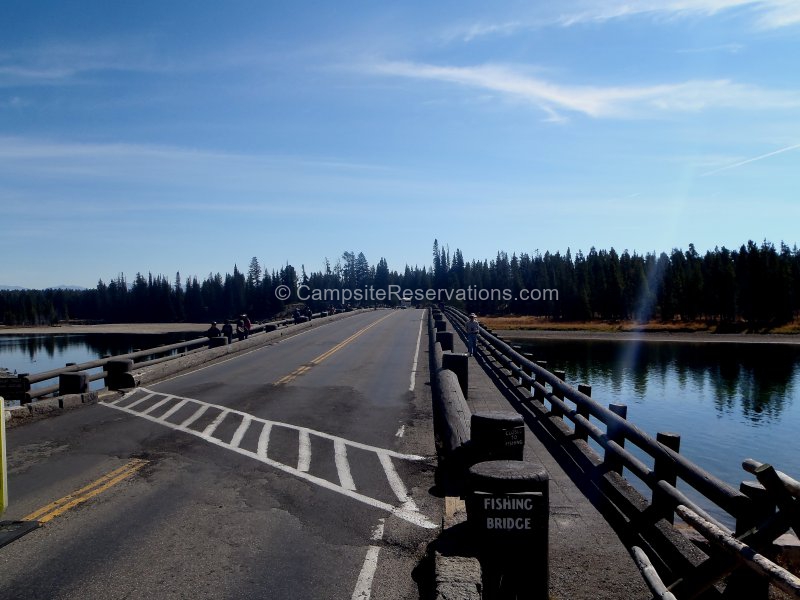 Fishing Bridge RV Campground at Yellowstone National Park, Wyoming ...